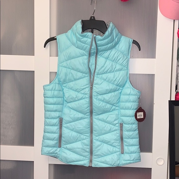 SO | Jackets & Coats | Turquoise Quilted Puffer Vest Host Pick | Poshmark